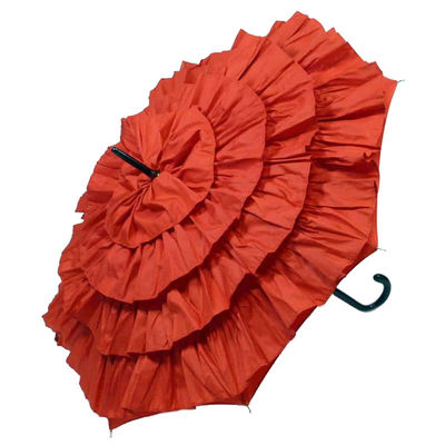 Red Frilly Umbrellas - The French Shoppe