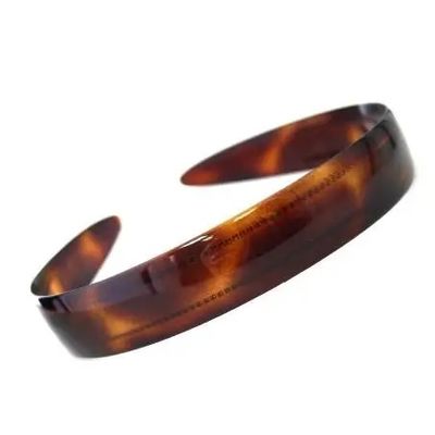 French Tortoise Shell Headband – Medium Width, Handmade - The French Shoppe