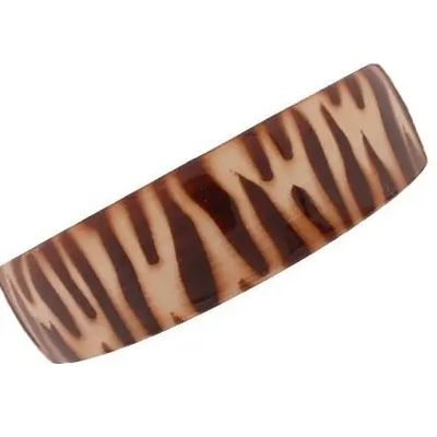 French Zebra Print Headband – Hand-Painted Elegance - The French Shoppe