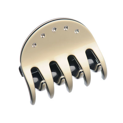 Beige Claw Clips Hair Jaws with Swarovski® Crystals - The French Shoppe