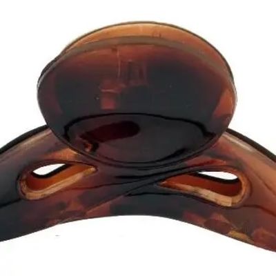 French Round Thumb Dent Tortoise Shell Hair Claw – Hand Painted - The ...