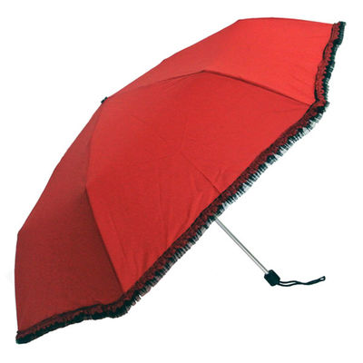 Mini Red Umbrellas with Frill - The French Shoppe