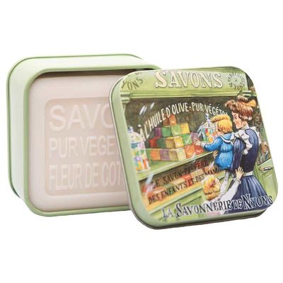 Vintage Style Metal Tin Soaps Boxes - The French Shoppe