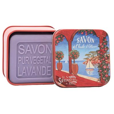Lavender Soaps in Cote d'Azur Riviera Tins - The French Shoppe
