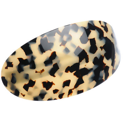 Large Oval Shape Tortoise Shell Hair Clips - The French Shoppe
