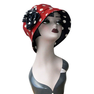 Rain Hats Red with White Spots - The French Shoppe