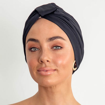 Black Shower Caps Turbans - The French Shoppe