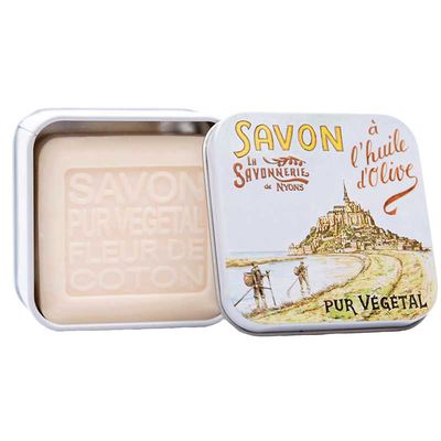 Cotton Flower Soaps in Le Mont-Saint-Michel Tins - The French Shoppe
