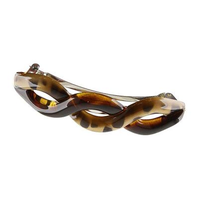 Twisted Barrettes Tortoise Shell & Leopard Prints - The French Shoppe