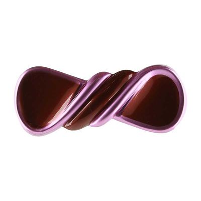 Twist Barrettes in Metallic Pink Colours - The French Shoppe