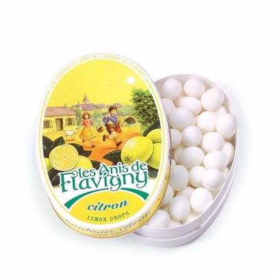 Lemon Anise Mints – Les Anis de Flavigny French Sweets 50g Tin