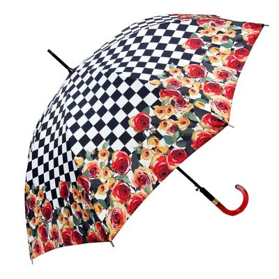 Black & White Checkers Umbrellas - The French Shoppe